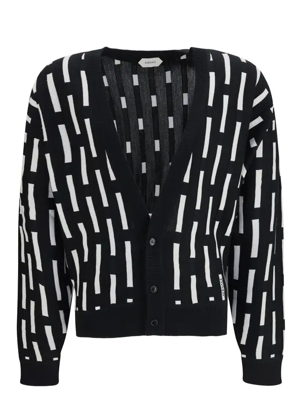 Versace Dashes Cardigan - Multicolor
