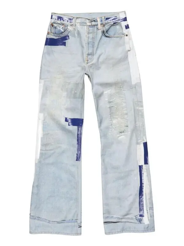 Acne Studios Printed Denim Jeans - Multicolor