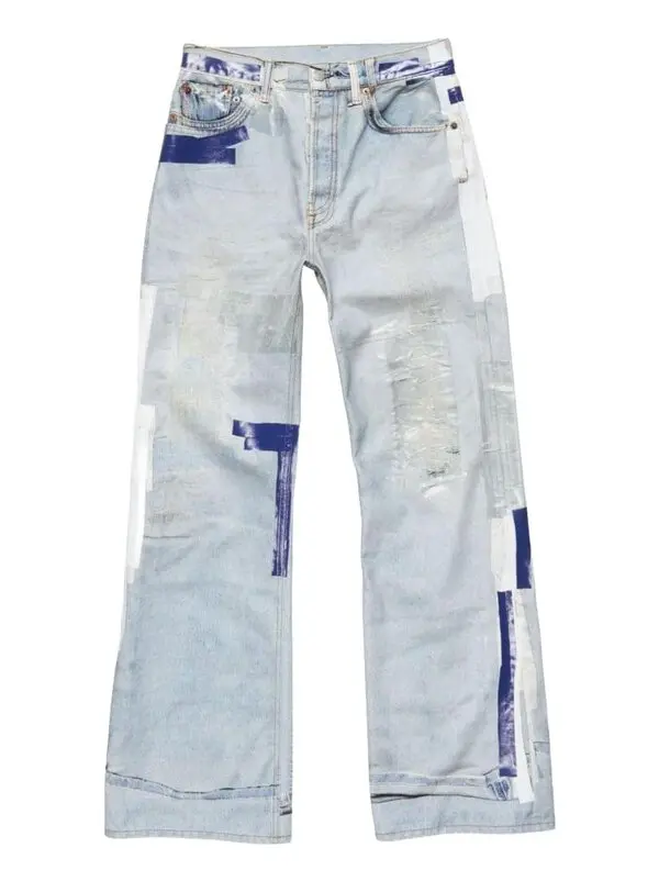 Acne Studios Printed Denim Jeans - Multicolor