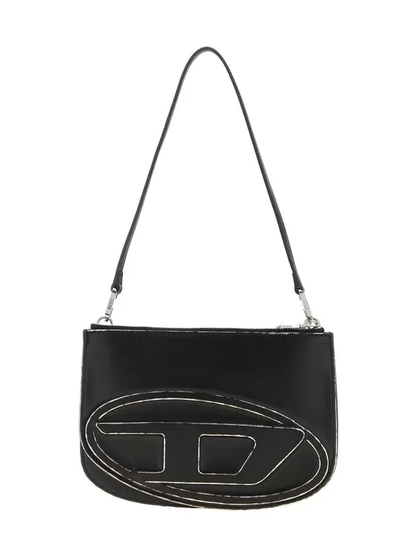 DIESEL® Leather 1dr Shoulder Bag - Black