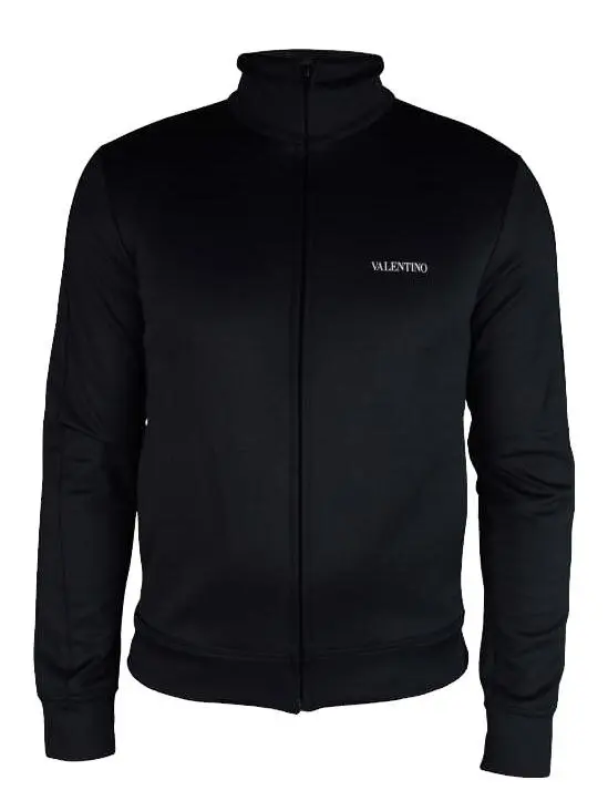 Valentino Garavani Zip-up Jersey Vest - Black