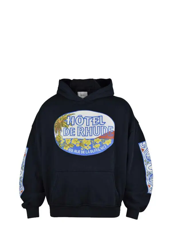 Rhude Hooded Sweatshirt - Black
