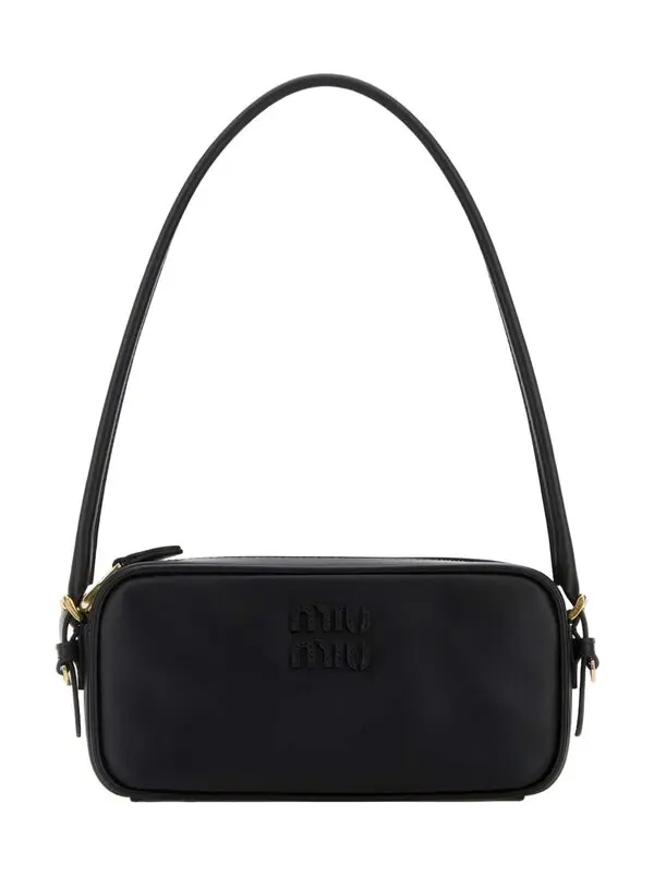 Miu Miu Leather Shoulder Bag - Black