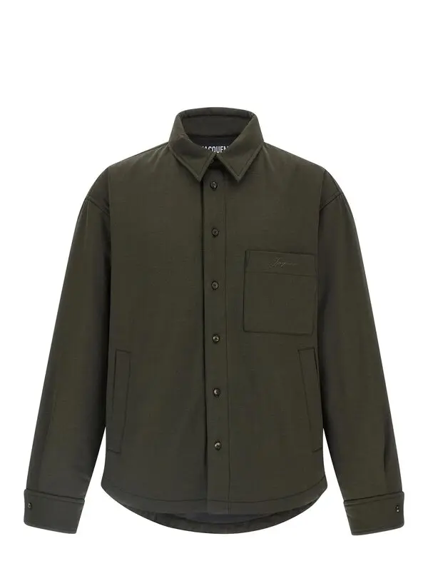 Jacquemus La Chemise Boulanger' Overshirt - Green