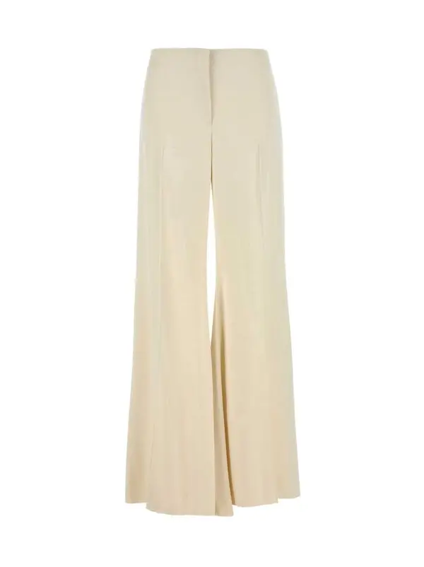 Alexander McQueen Satin Wide-leg Pant - Yellow