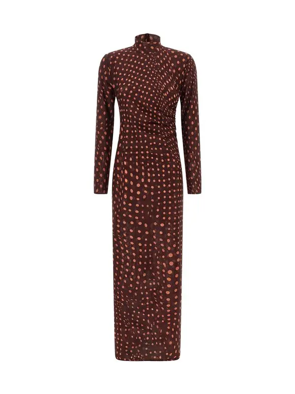 Stella McCartney Polka Dot Mesh Dress - Multicolor