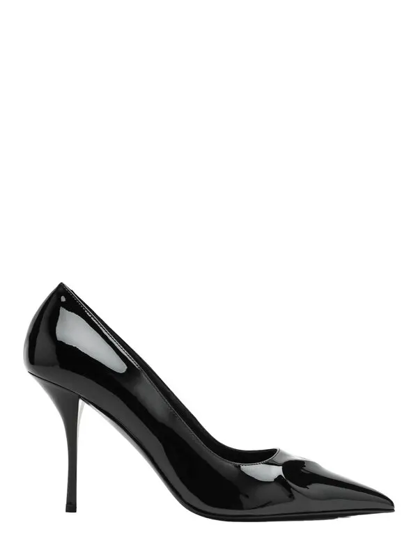 Alaïa Le Coeur 3d 90 Pumps In Varnish - Black