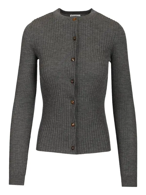 Burberry Cashmere Cardigan - Gray