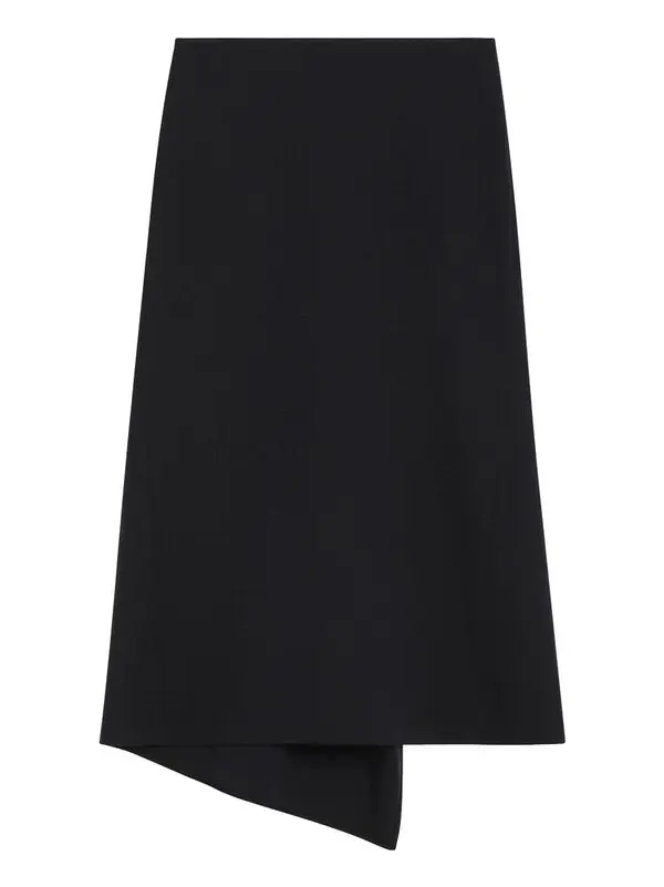 Victoria Beckham Wool Blend Skirt - Blue