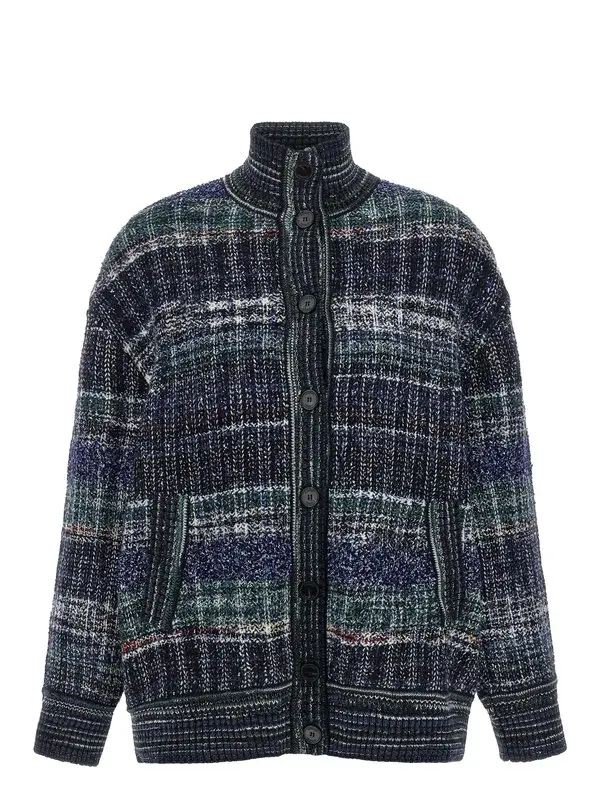 Missoni Check Wool Cardigan - Blue