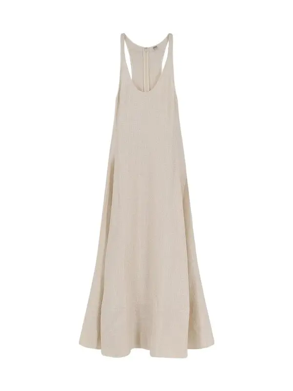 TOTEME Long Cotton Dress - Cream