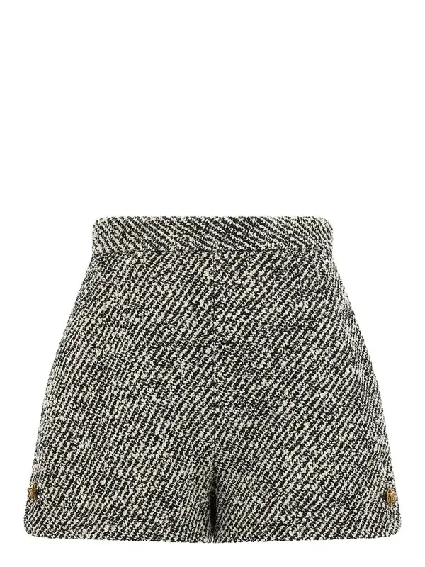 Versace Bouclé Wool Shorts - Multicolor
