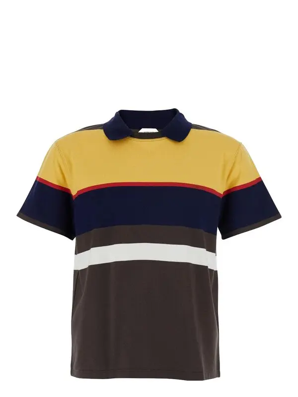 Versace Strips' T-shirt With Colorful Details For - Multicolor