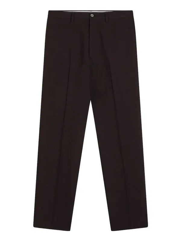 Prada Virgin Wool Trousers - Brown