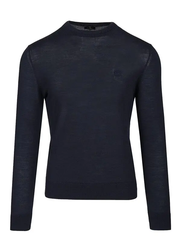 Etro Wool And Silk Sweater - Blue