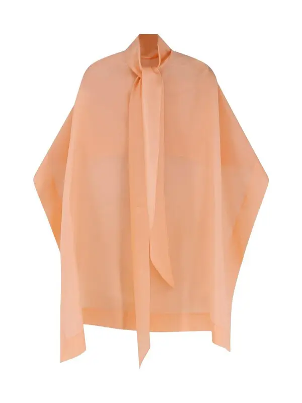 Alberta Ferretti Silk Cape - Multicolor