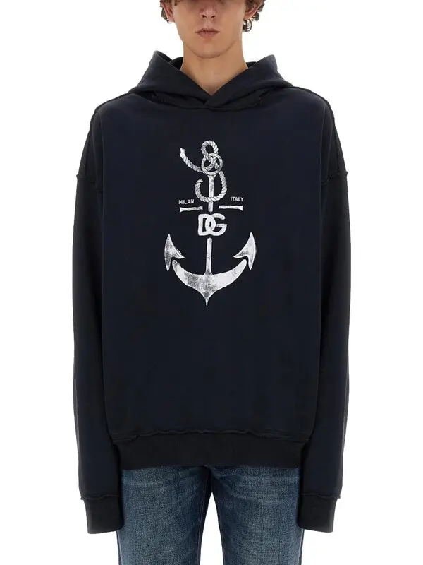 Dolce & Gabbana Graphic Print Sweatshirt - Blue