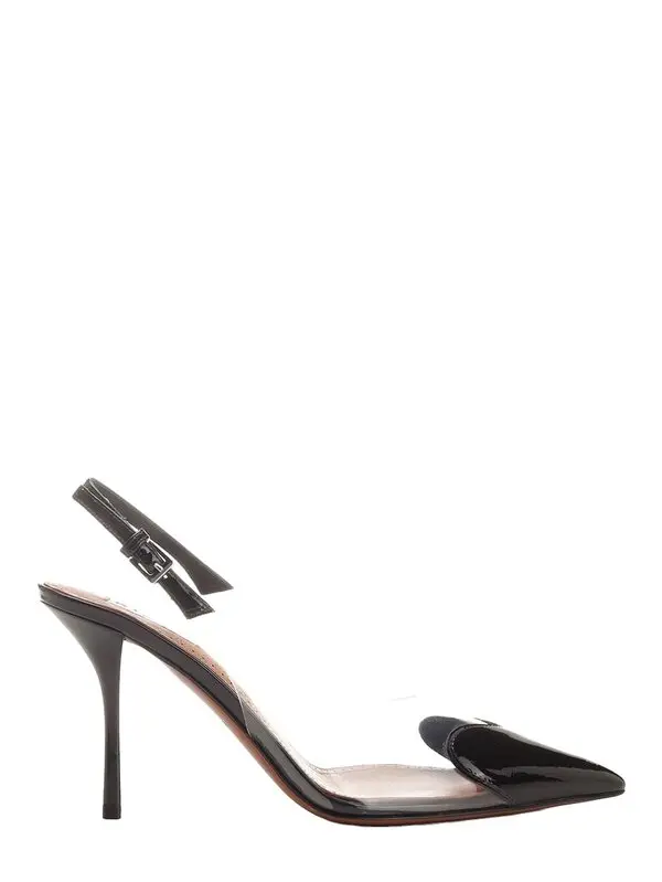 Alaïa Patent Leather Slingback Pumps - Black