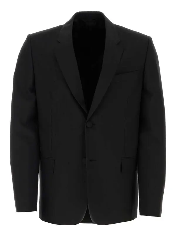 Givenchy Stretch Wool Blend Blazer - Black
