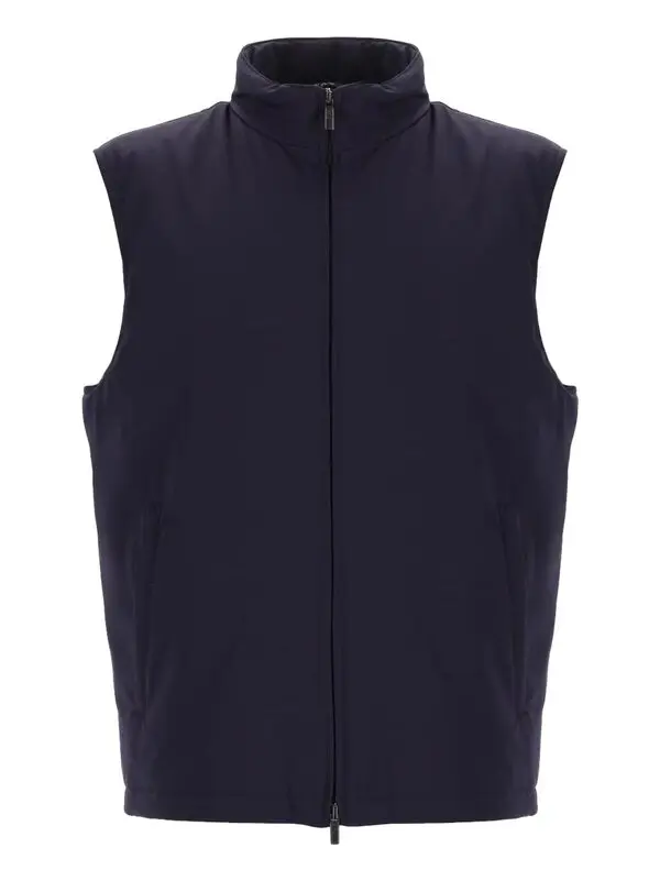 FAY Turtleneck Vest - Blue