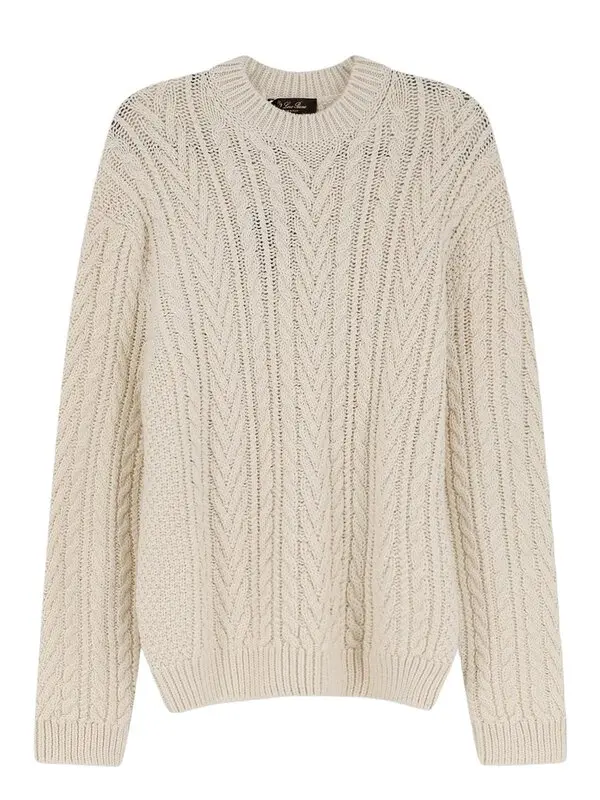 Loro Piana Cashmere And Abaca Blend Schooner Sweater - Multicolor