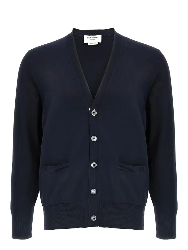 Thom Browne 4-bar Cardigan - Blue