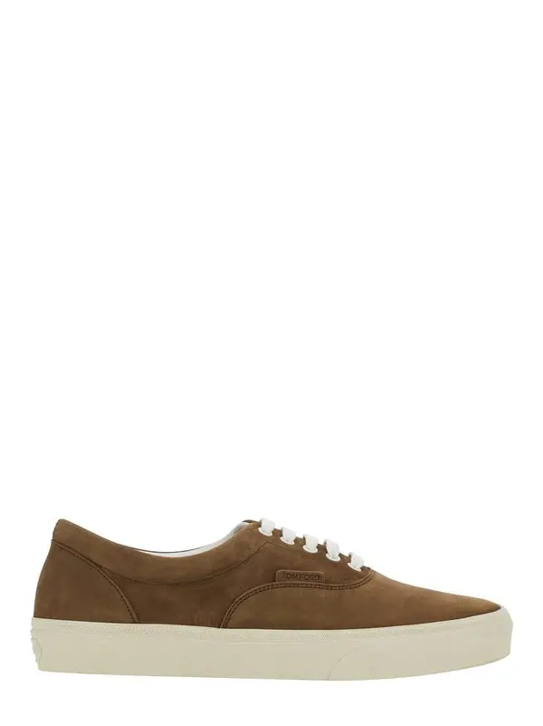 TOM FORD Brown 'jude' Sneakers With In Nubuck For - Multicolor