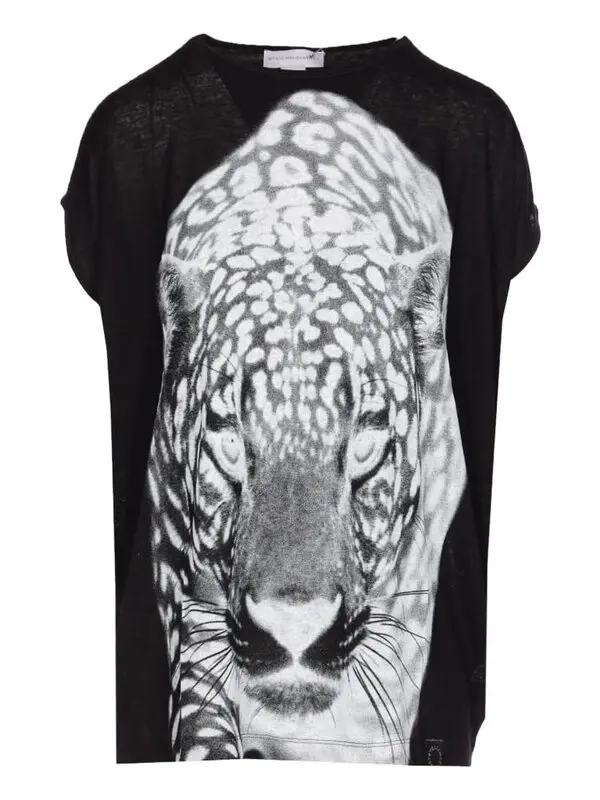 Stella McCartney Cloud Leopard T-shirt - Black