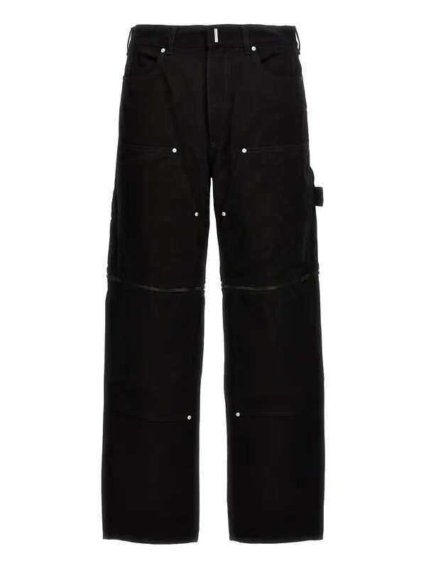 Givenchy Zip Off Carpenter' Jeans - Black