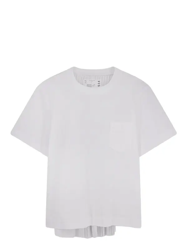 Sacai Cotton And Polyester T-shirt - White