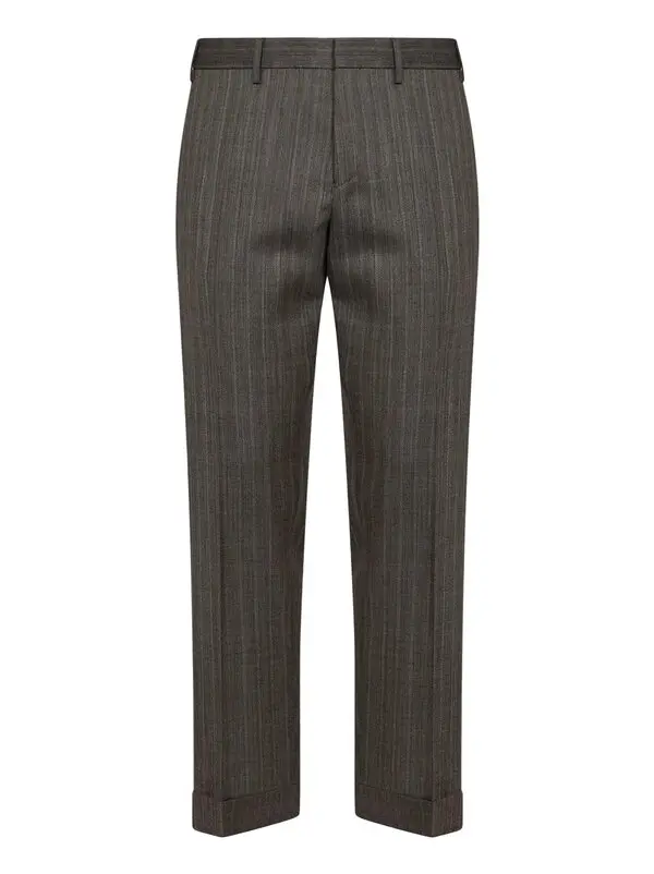 Dries Van Noten Wool Philip Tailored Trousers - Multicolor
