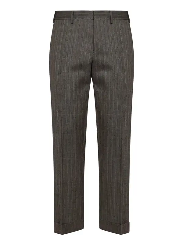 Dries Van Noten Wool Philip Tailored Trousers - Multicolor