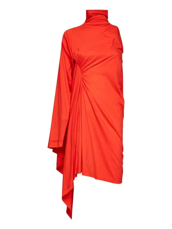 Balenciaga Draped Midi Dress - Multicolor