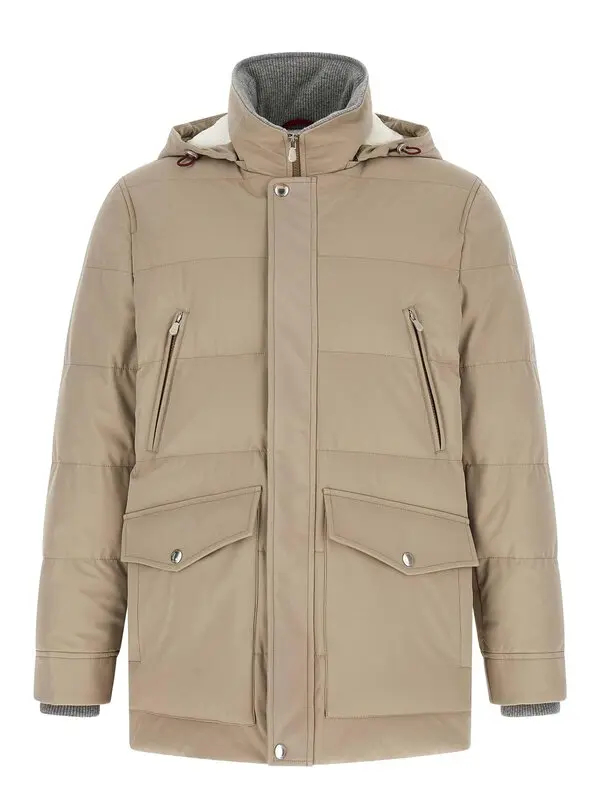 Brunello Cucinelli Quilted Parka - Cream