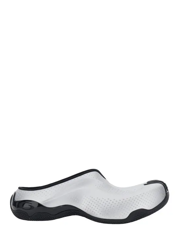 Balenciaga Mules In Tech Fabric With Oversized Design - Gray