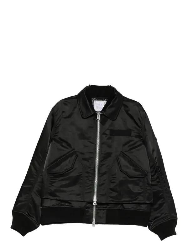 Sacai Cotton And Nylon Blouson Jacket - Multicolor