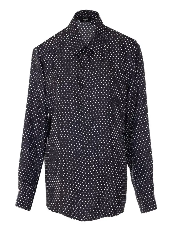 Fendi Printed Shirt - Black