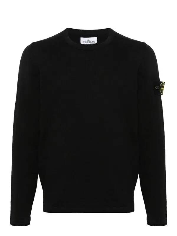 Stone Island Crew-neck Jumper - Black