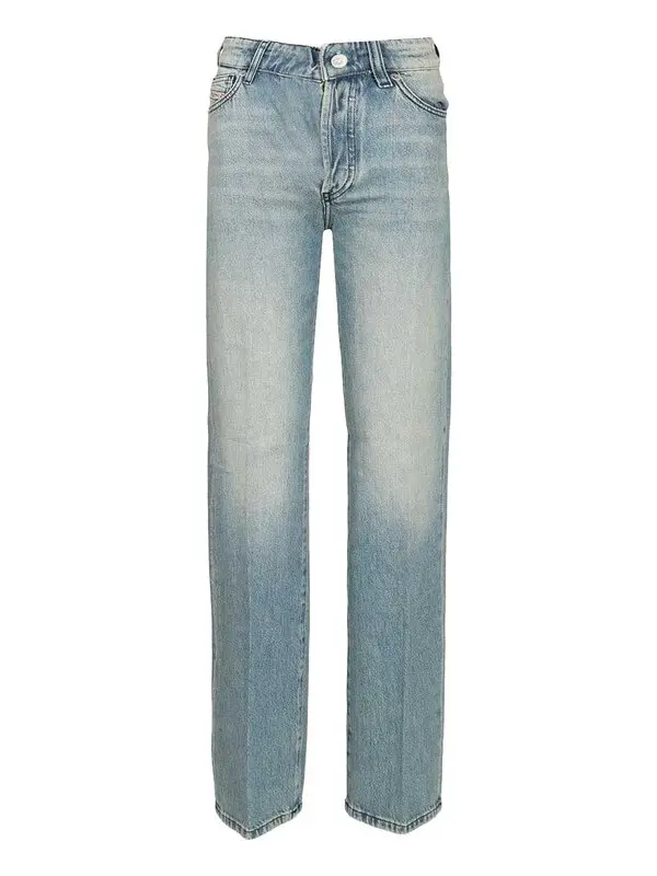 DIESEL® Regular Fit Cotton Denim Jeans - Blue