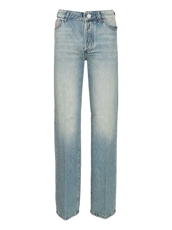 DIESEL® Regular Fit Cotton Denim Jeans - Blue
