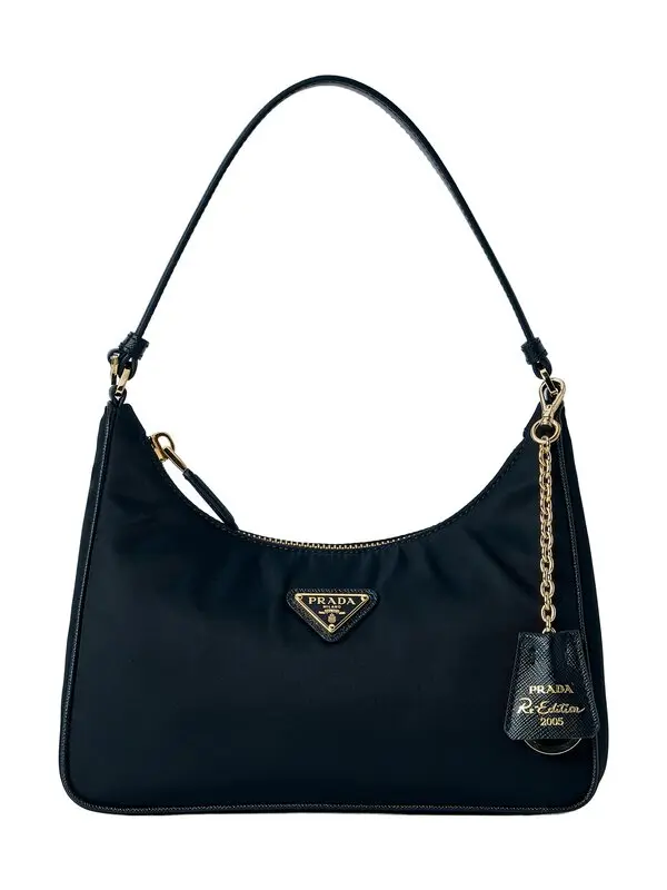 Prada Re-edition 2005 Re-nylon And Saffiano Mini Bag - Black