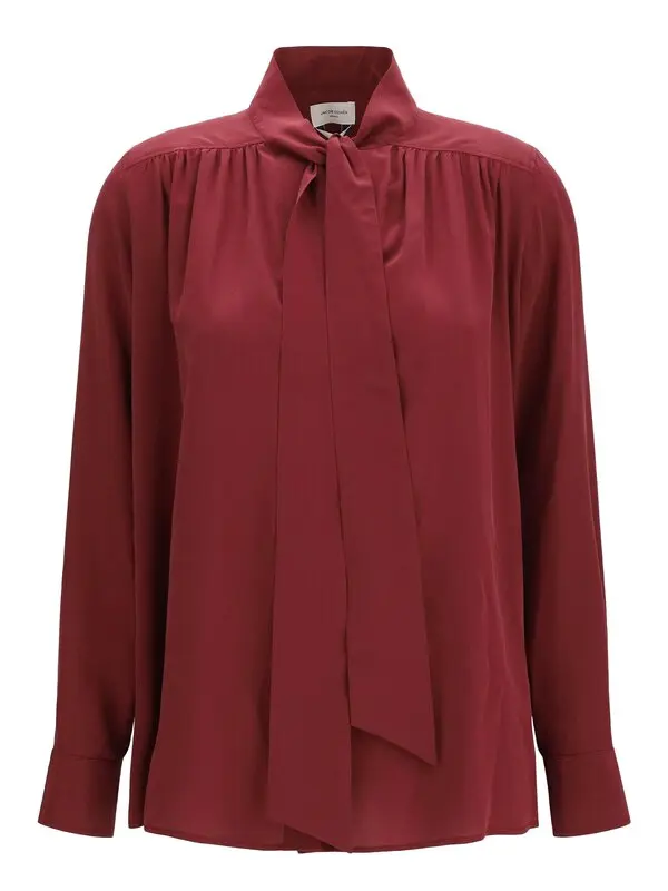 Jacob Cohen Silk Shirt With Tie - Multicolor