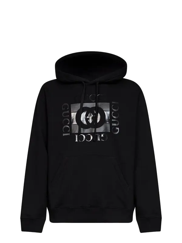 Gucci Cotton Jersey Printed Hoodie - Multicolor