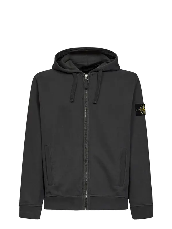 Stone Island Organic Cotton Zip-up Hoodie - Multicolor
