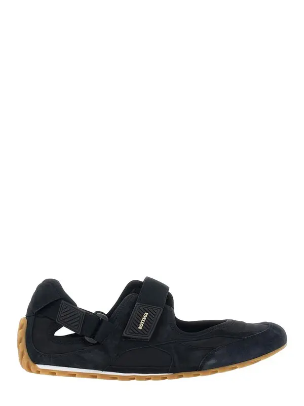 Bottega Veneta Orbit Flash' Black Sneakers With Touch-strap Closure In Leather And Fabric For - Multicolor