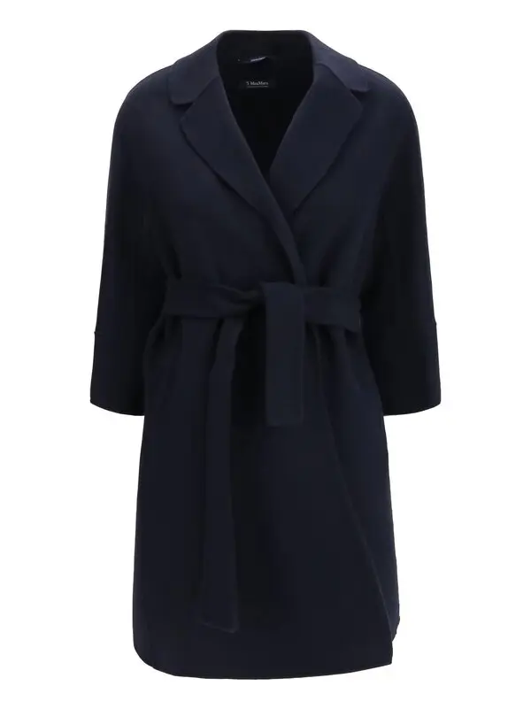 Max Mara Arona Virgin Wool Coat - Blue