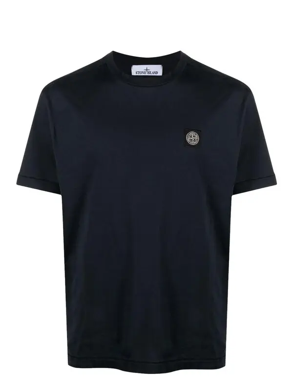 Stone Island Logo Cotton T-shirt - Multicolor