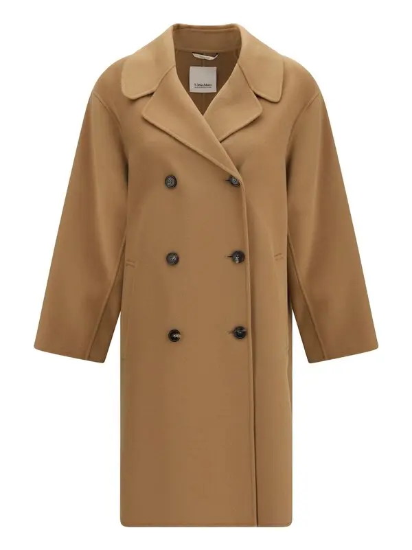 Max Mara S Magnolia Double-breasted Virgin Wool Coat - Cream