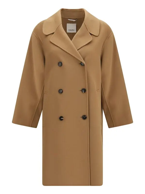 Max Mara Magnolia Double-breasted Virgin Wool Coat - Cream