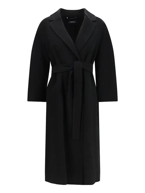 Max Mara Esturia Virgin Wool Coat - Black